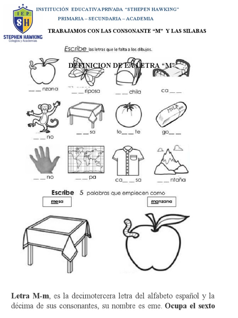 Consonante M Definicion | PDF