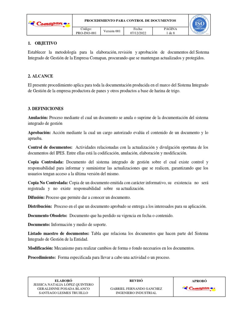 Formato Control de Documentos | PDF | Sistema de información geográfica ...
