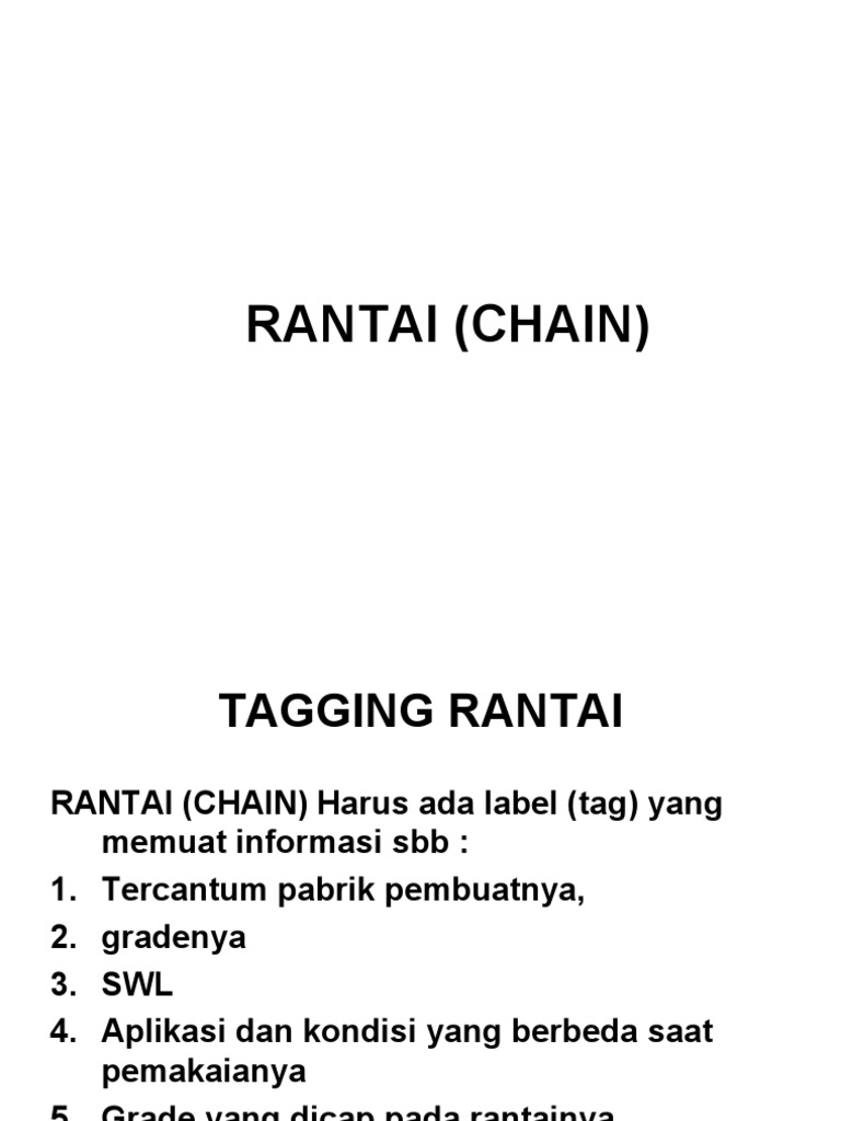 8 Rantai (Chain) | PDF