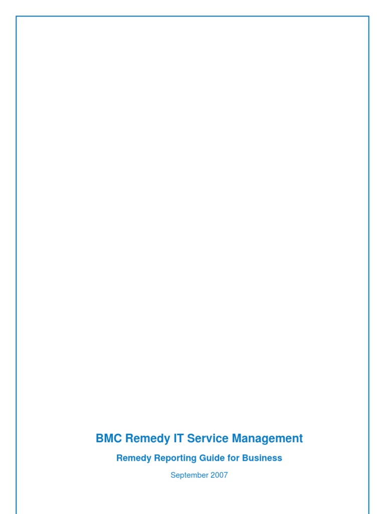 Remedy Reporting List v1 | PDF | Incident Management | File Format