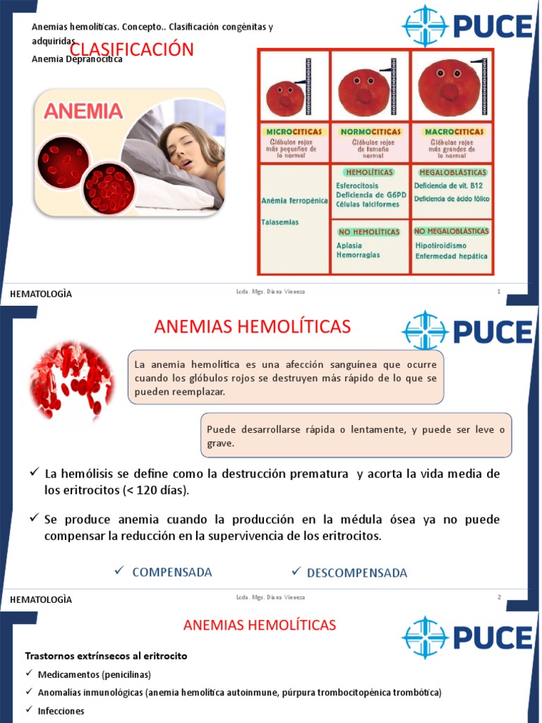 Anemias Hemolíticas | PDF | Sangre | Glóbulo rojo