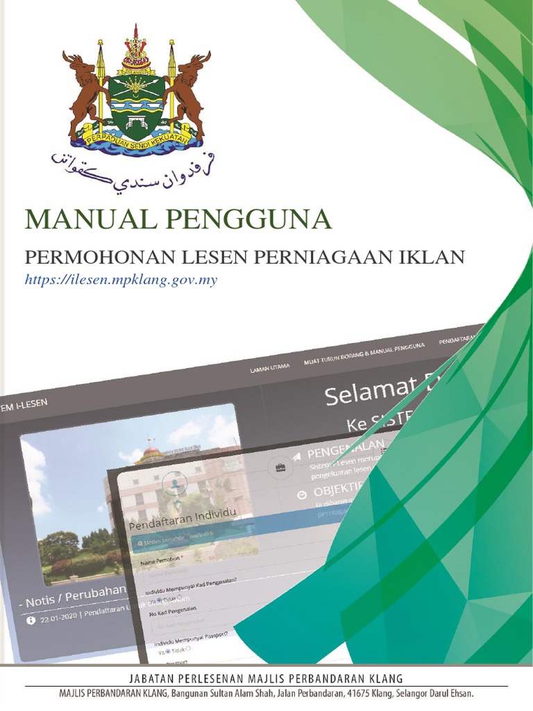Manual Pengguna Permohonan Lesen Peniagaan Dan Iklan | PDF