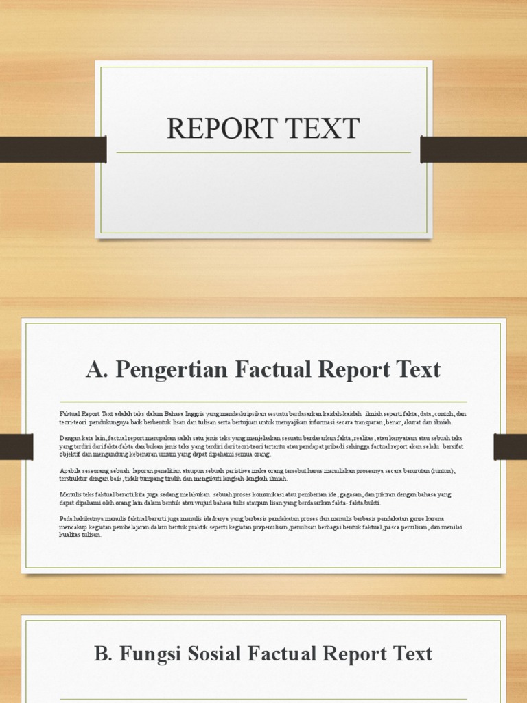 Panduan Lengkap Factual Report Text | PDF
