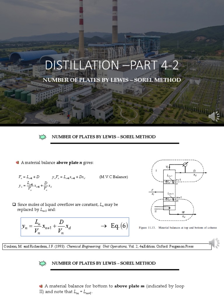 Distillation Plate Calculation | PDF | Distillation | Chemical Engineering