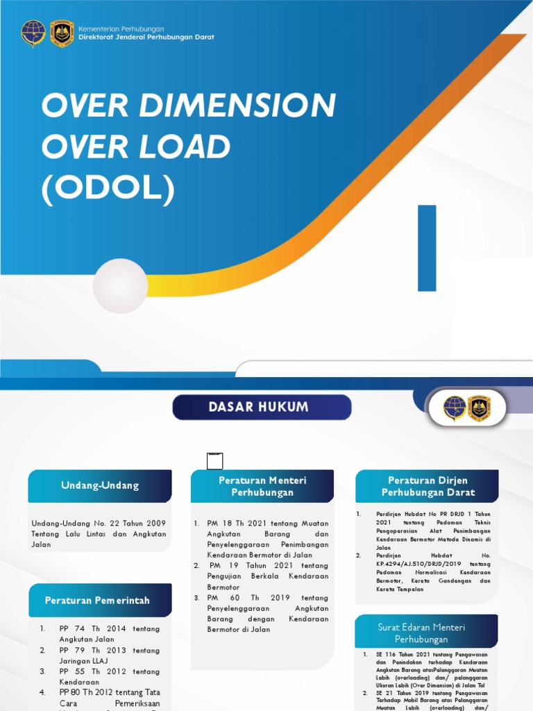 Over Dimenssion Over Load | PDF | Hukum | Teknologi & Rekayasa