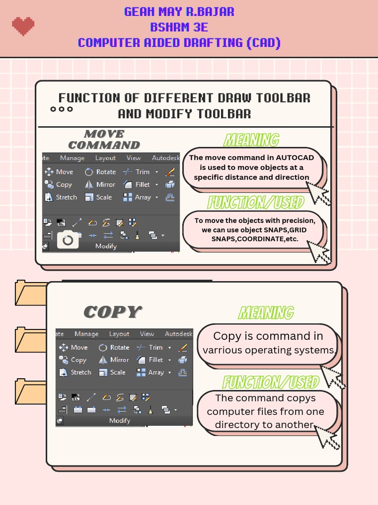 Function of Different Draw Toolbar and Modify Toolbar | PDF | Ellipse | Curve