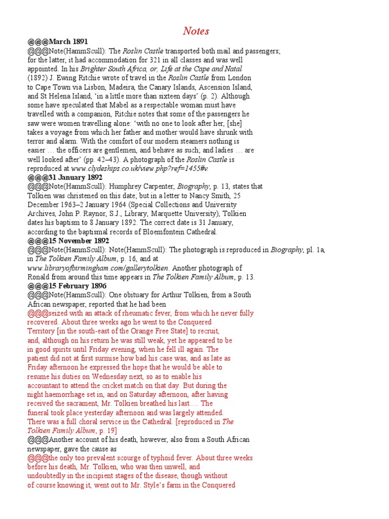 Jtcg-Chron-2017 Onlychron Notes | PDF | J. R. R. Tolkien | Cost Of Living