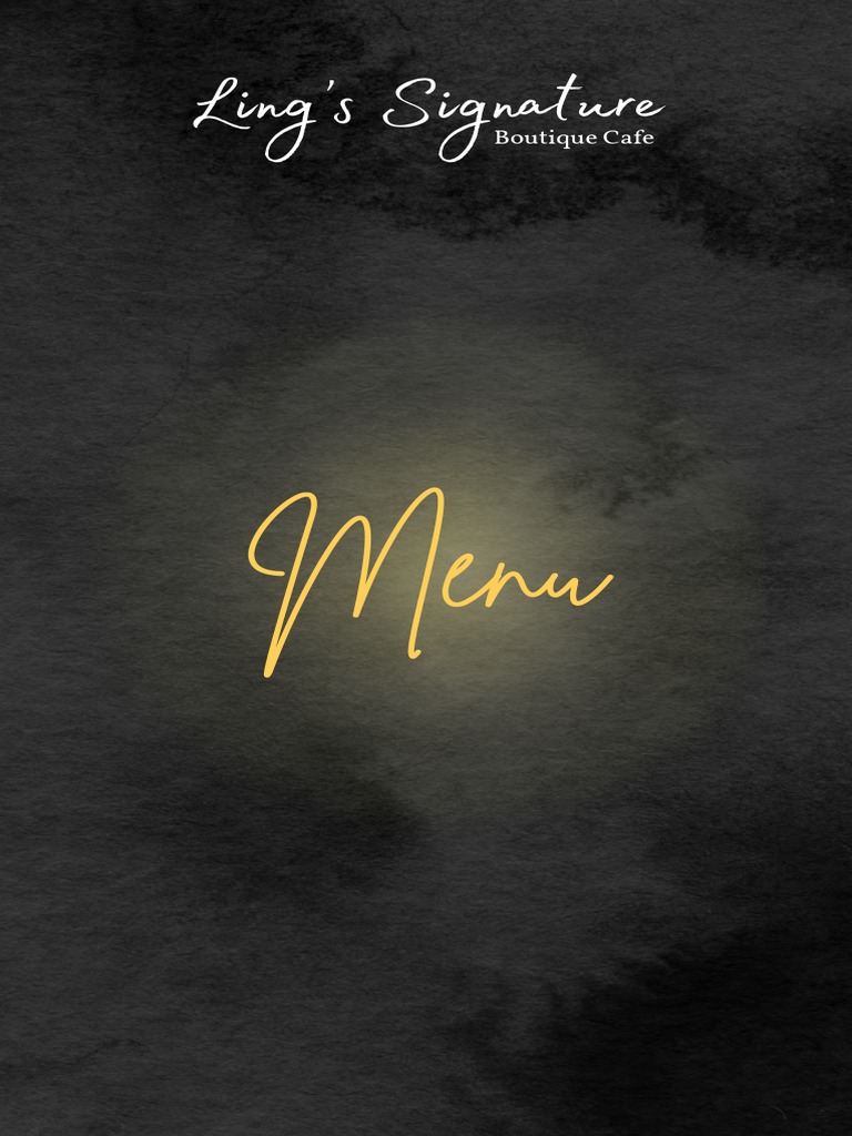 Ling's Signature: Boutique Cafe | PDF | Asian Cuisine | Western Cuisine