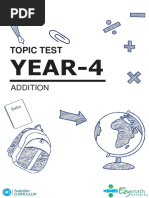 Year 4 Maths Test - Addition and Subtraction - Questions | PDF