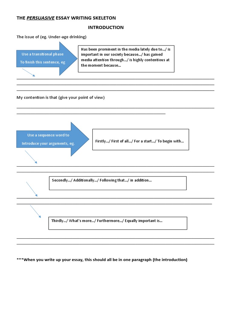 Persuasive Essay Guide | PDF | Essays | Paragraph
