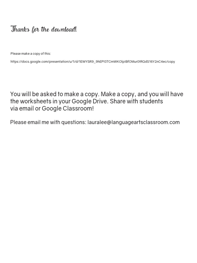 1 - Distance Learning - Adjective Worksheets For Google Drive, Google ...