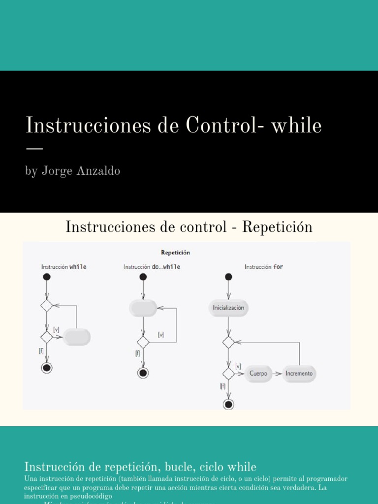 Instrucciones de Control-While: by Jorge Anzaldo | PDF | Informática teórica | Matemáticas Aplicadas
