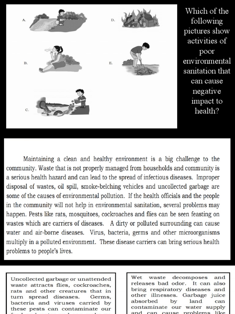 Which of The Following Pictures Show Activities of Poor Environmental ...
