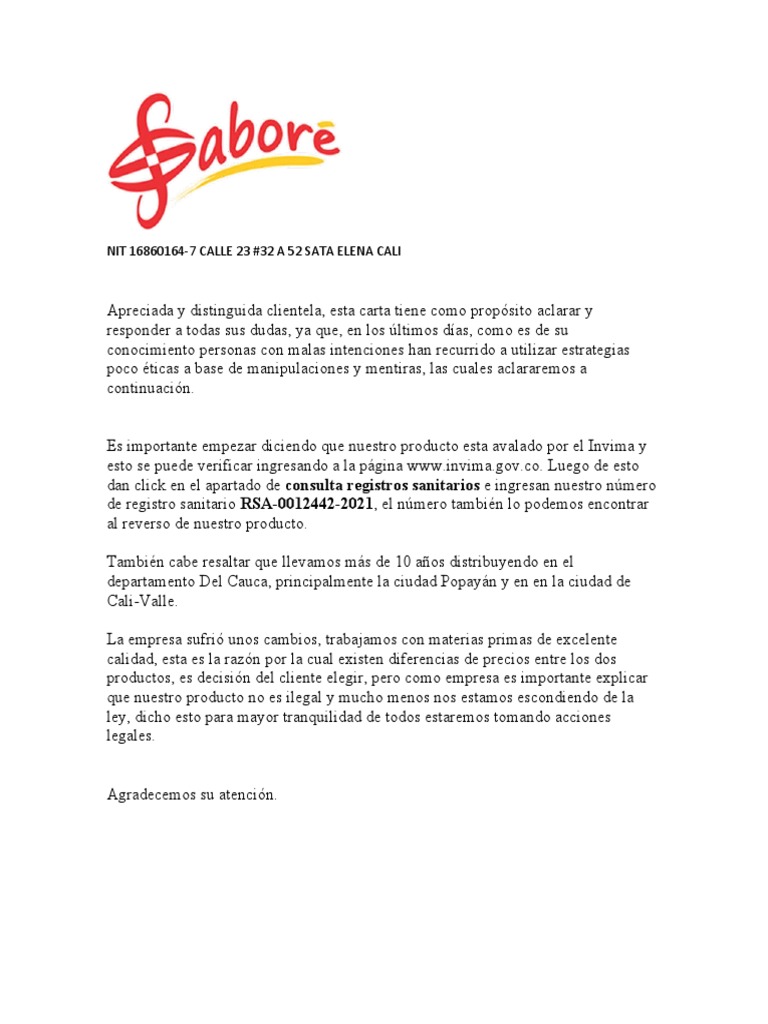 Carta para Cliente | PDF