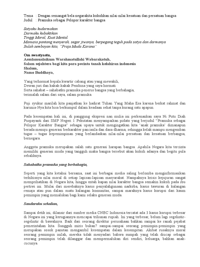 Pidato Pramuka | PDF