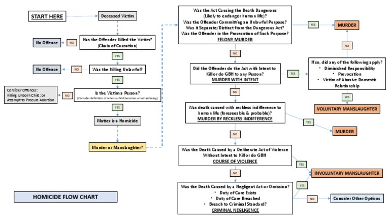 Determining the Appropriate Homicide Charge: A Decision Tree for ...
