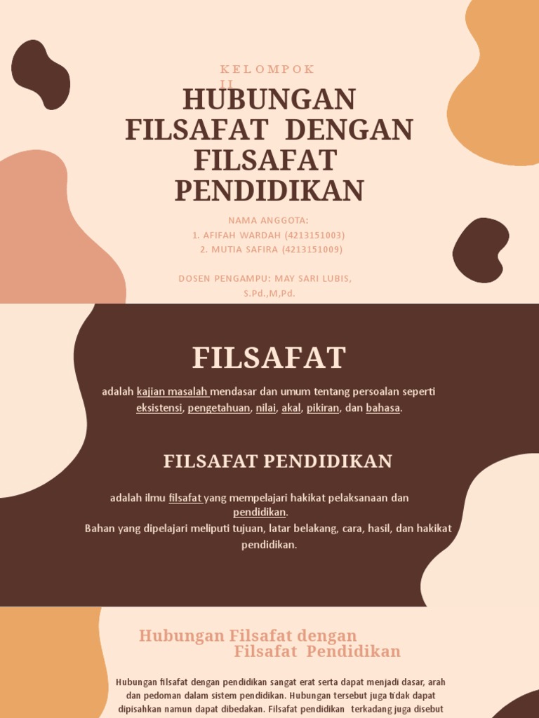 Hubungan Filsafat dan Pendidikan | PDF | Sains & Matematika