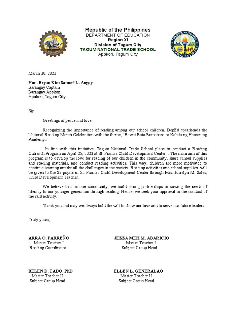 Letter Outreach2023 | PDF | Wellness