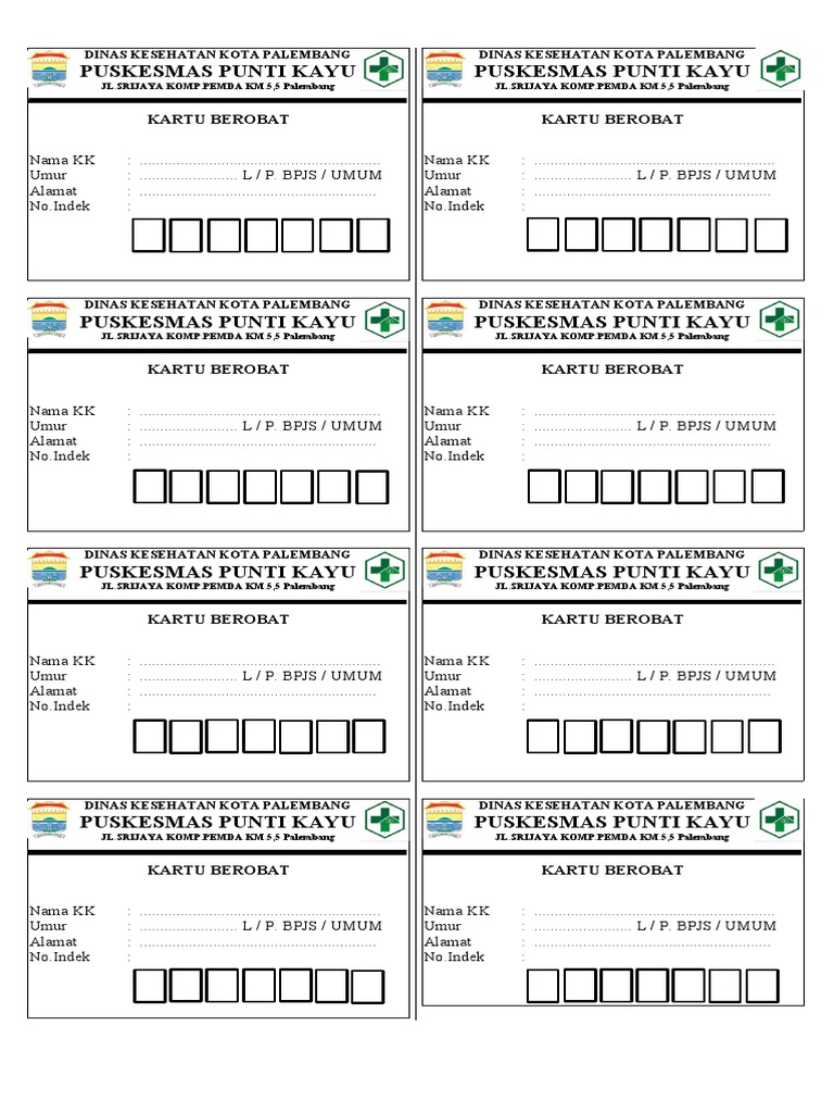 KARTU BEROBAT | PDF