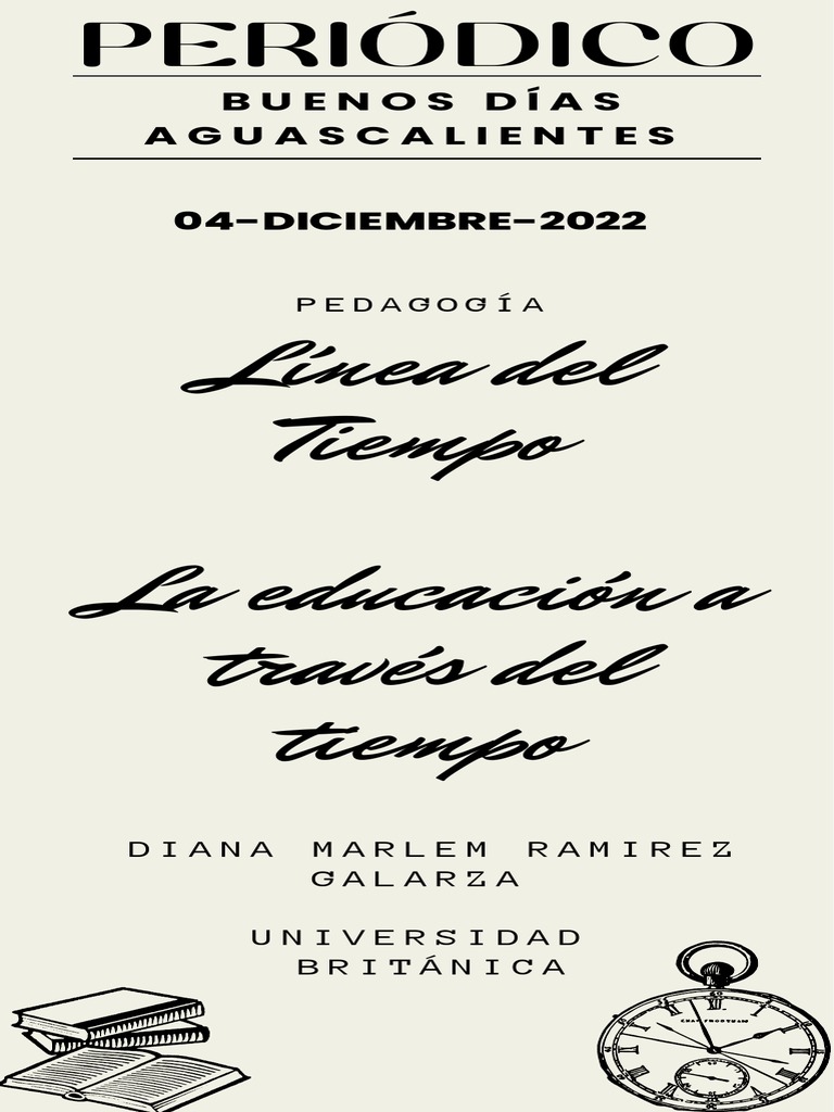 Linea Del Tiempo Diana Marlem Ramirez Galarza 1B Pedagogia AHORA SI ...