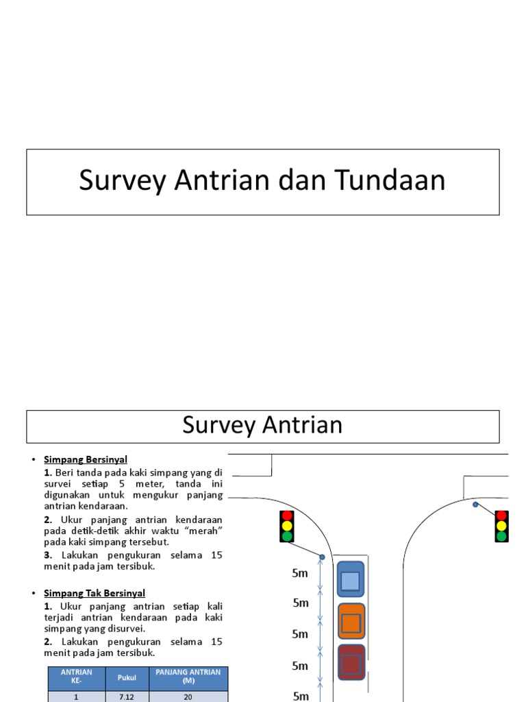 Survey Antrian Dan Tundaan | PDF
