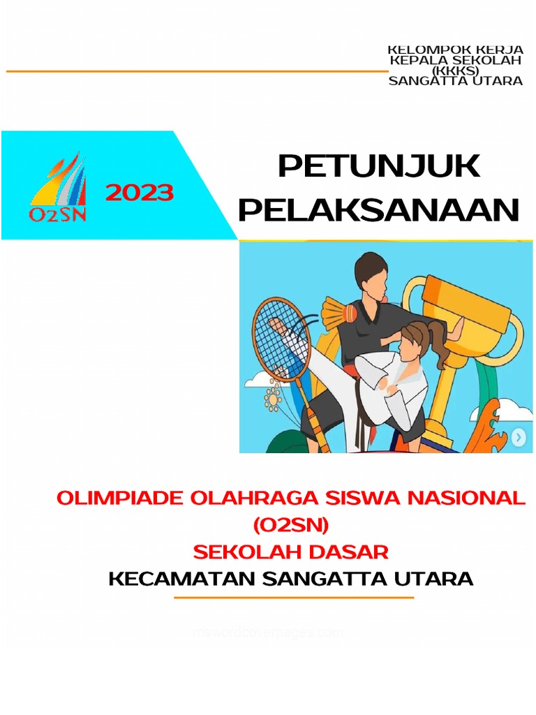 Juknis O2sn SD 2023 Kec. Sangatta Utara | PDF | Olahraga & Rekreasi
