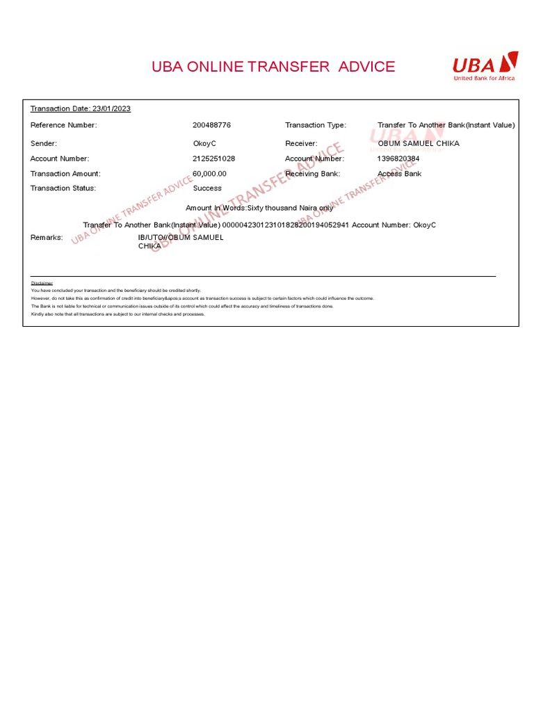 PaymentReceipt23-01-2023 (Nwakamma) | PDF