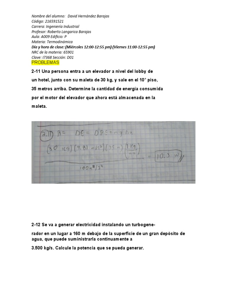 Problemas de Termodinamica Finales | PDF | Termodinámica | Gases