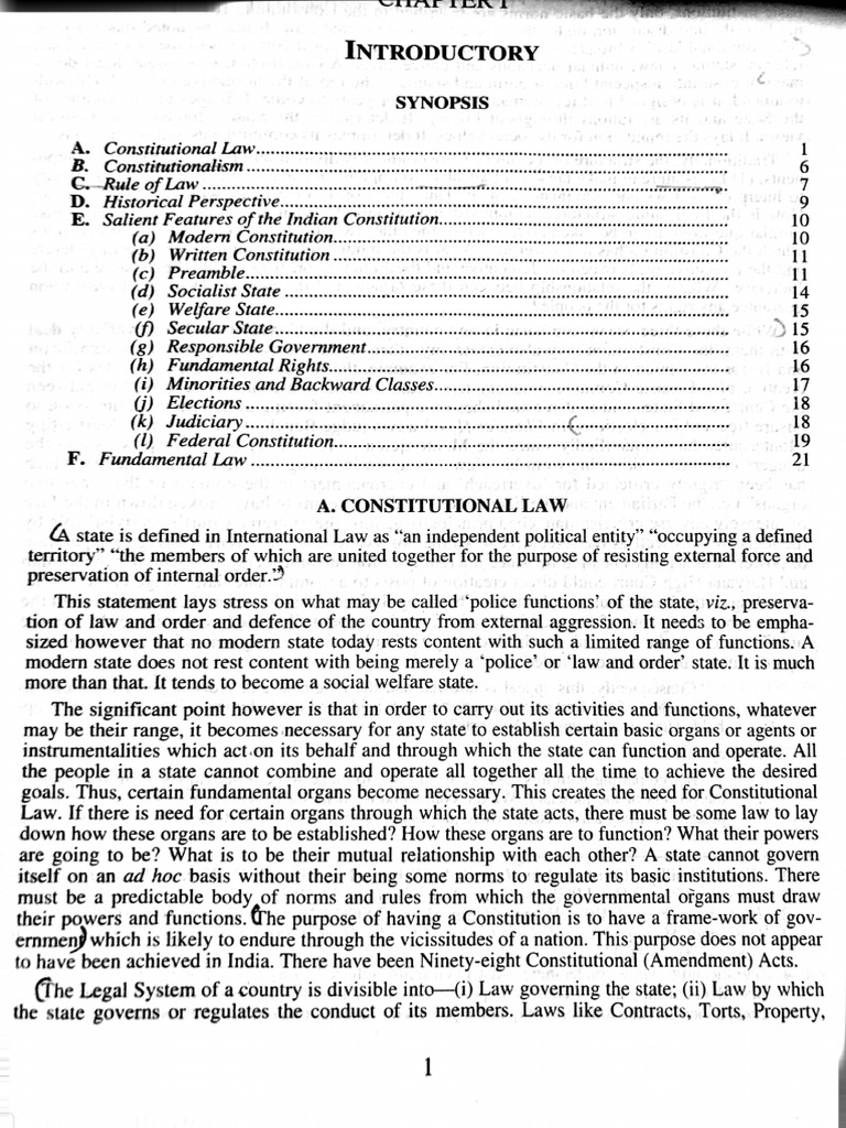 MP Jain Unit-1-Students PO | PDF | Constitution | Rule Of Law