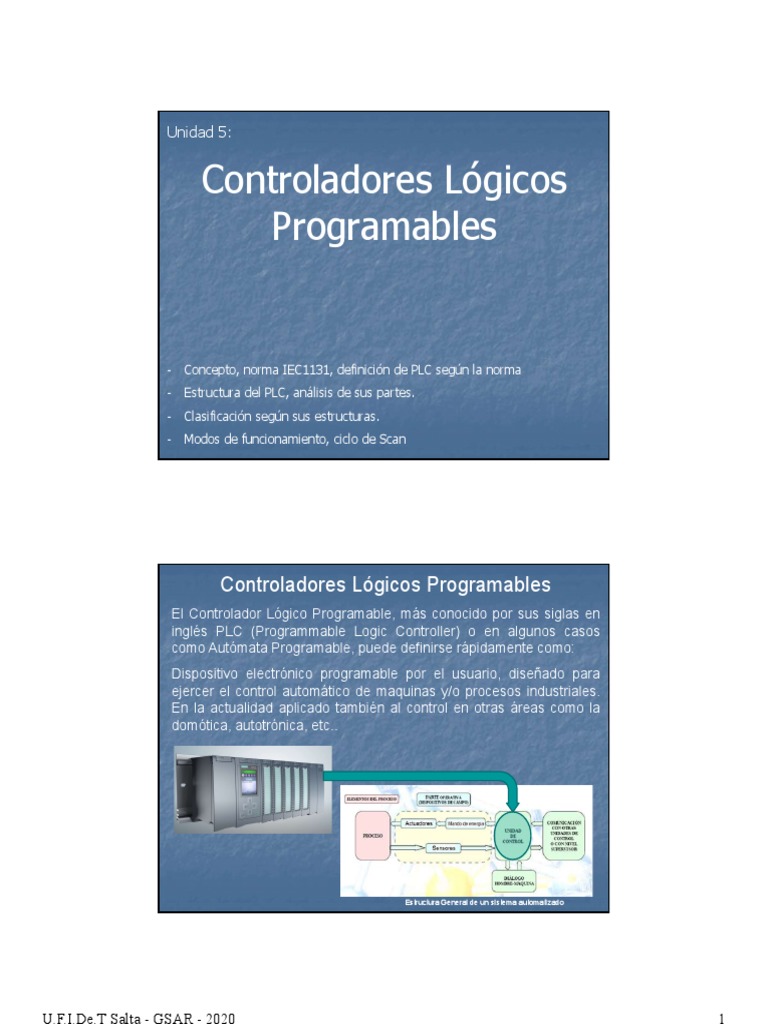 09 Controladores Logicos Programables Pdf Controlador Lógico Programable Scada