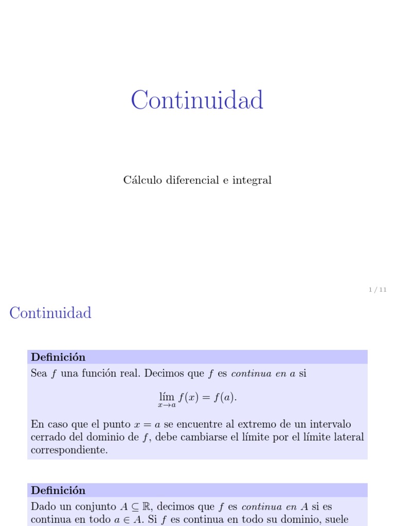 3 Continuidad | PDF | Funciones trigonométricas | Función continua