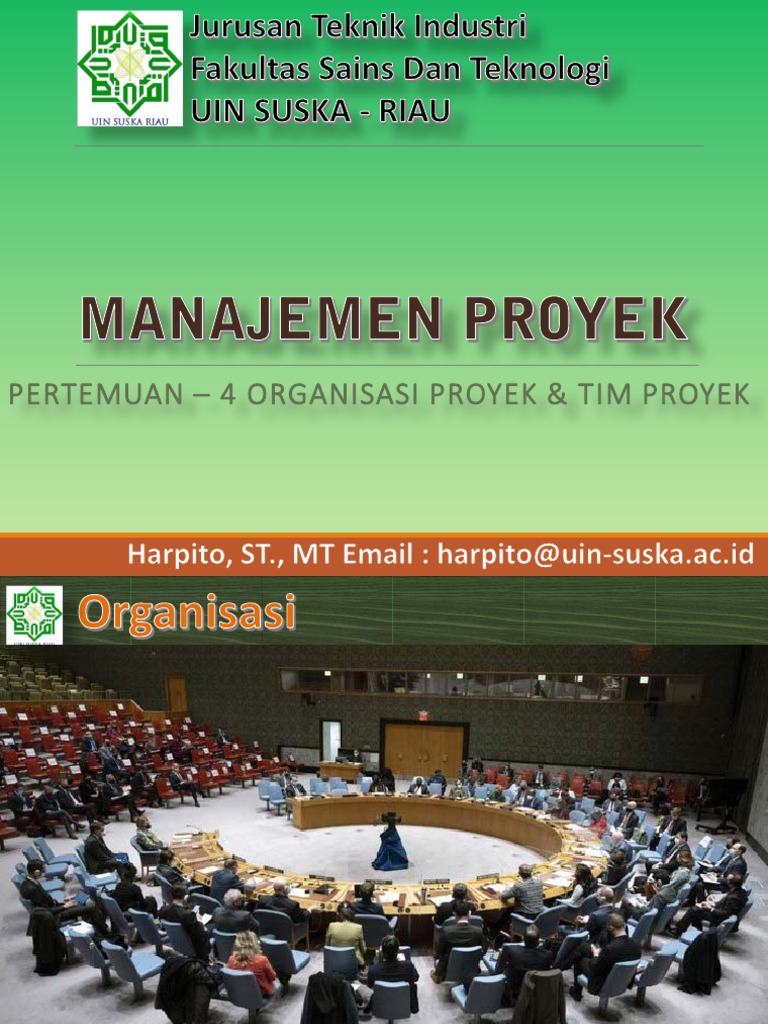 Manpro Pertemuan-4 Organisasi Proyek & Tim Proyek | PDF