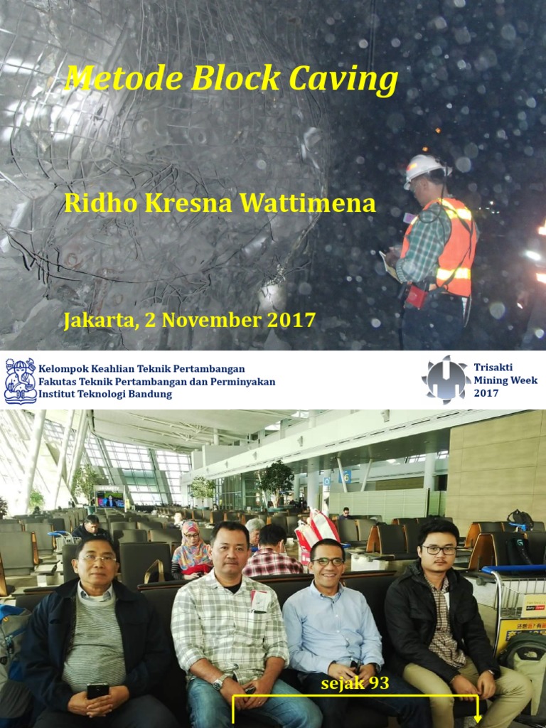 Metode Block Caving: Ridho Kresna Wattimena | PDF | Minerals | Mining