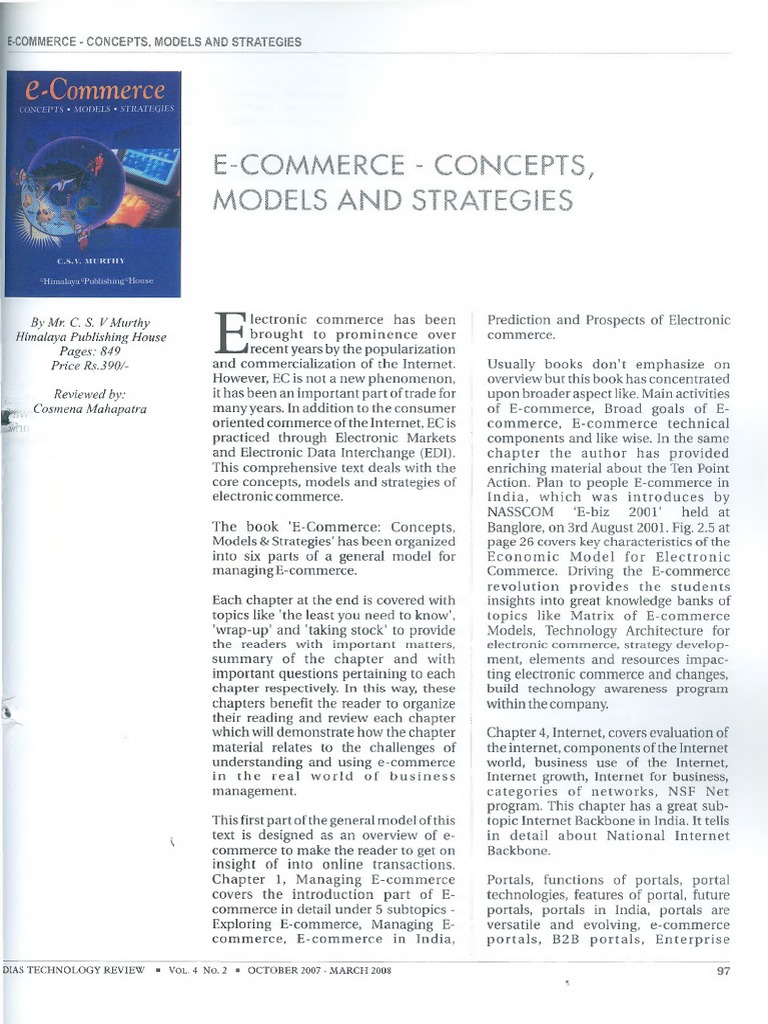 97-98-E-Commerce-ConceptsModels-and-Strategies (1) | PDF | Supply Chain ...