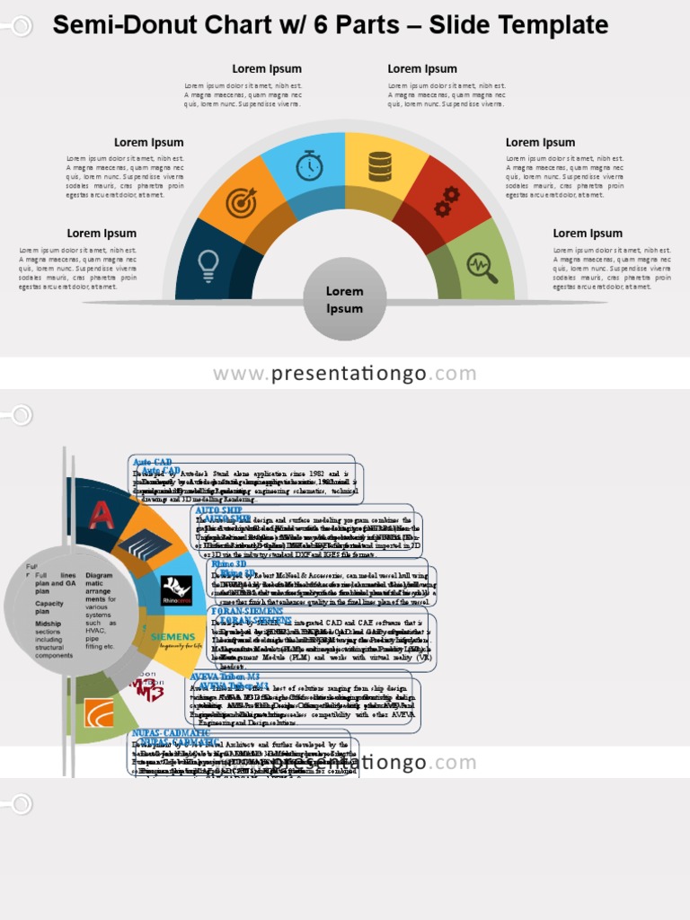 2 0511 Semi Donut Chart 6parts PGo 16 - 9 | PDF | 3 D Computer Graphics ...