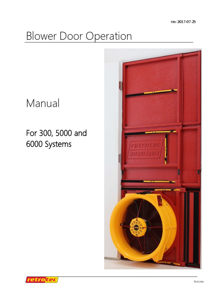 Manual-Blower Door Operation-300 5000 6000 - 0 | PDF | Ac Power Plugs ...