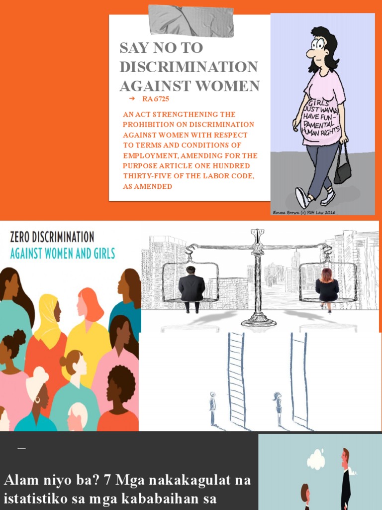 Say No To Discrimination Against Women | PDF