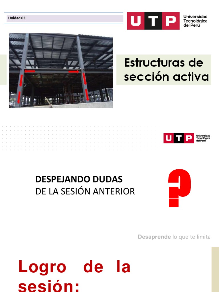 Estructuras de Sección Activa: Unidad 03 | Descargar gratis PDF | Viga (Estructura) | Doblar