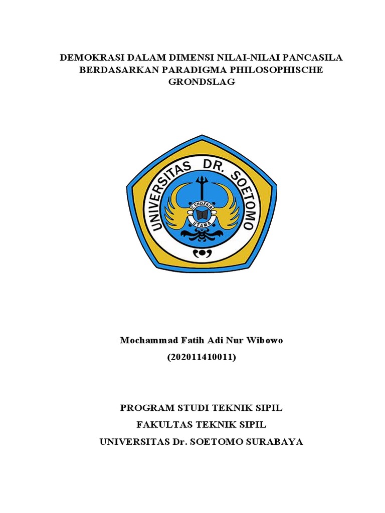 Demokrasi Dalam Dimensi Nilai-Nilai Pancasila | PDF