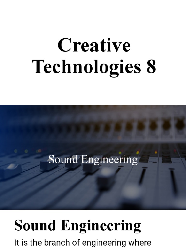 Sound Engineering | PDF