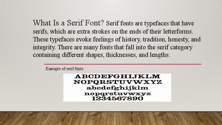 Serif Fonts Pdf