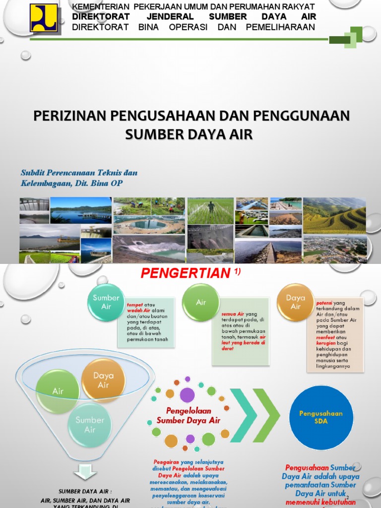 Paparan Tata Cara Perizinan SDA | PDF Paparan Tata Cara Perizinan SDA | PDF
