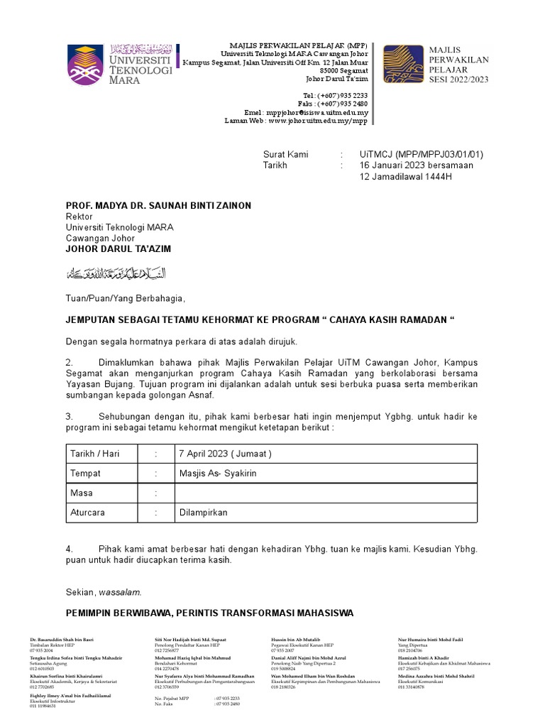 Surat Jemputan | PDF