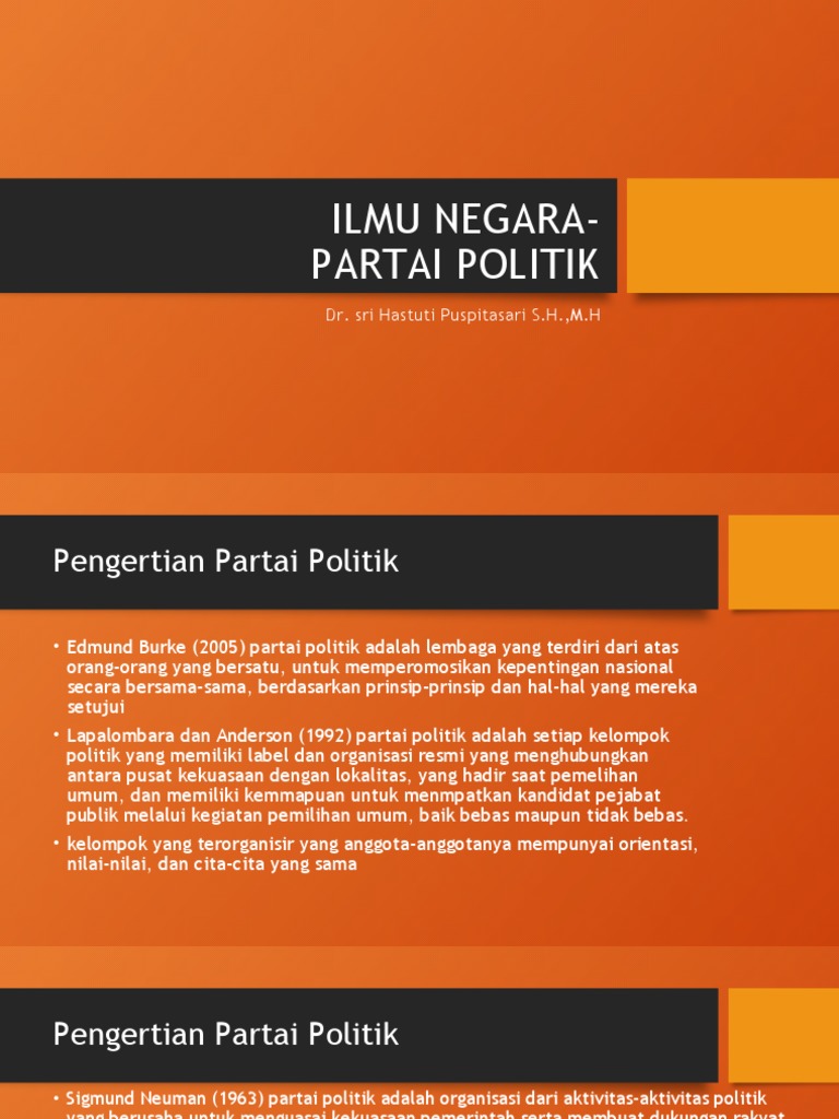 Pengertian dan Fungsi Partai Politik | PDF | Politik | Ilmu Sosial
