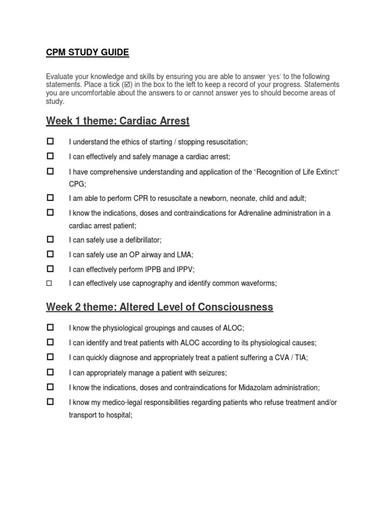 QAS Clinical Practice Manual STUDY GUIDE | PDF | Cardiopulmonary ...