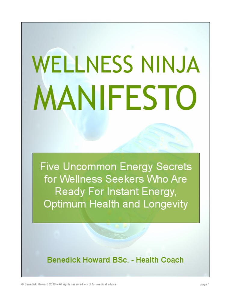 Benedick's WELLNESS NINJA MANIFESTO | PDF | Sonar | Pain
