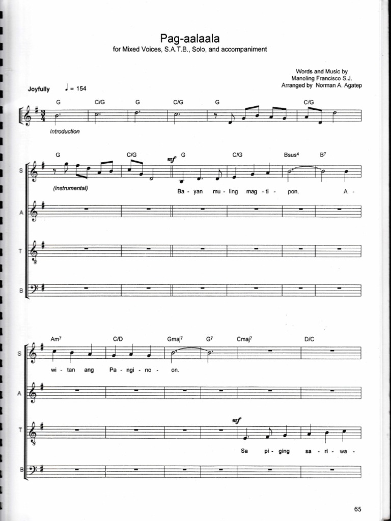 Pag Aalaala (Bukas Palad) | PDF