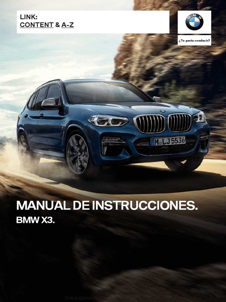 Manual de Instrucciones.: BMW X3 | PDF | Privacidad en internet ...