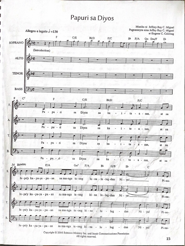 03 Papuri Sa Diyos (Solemne) | PDF