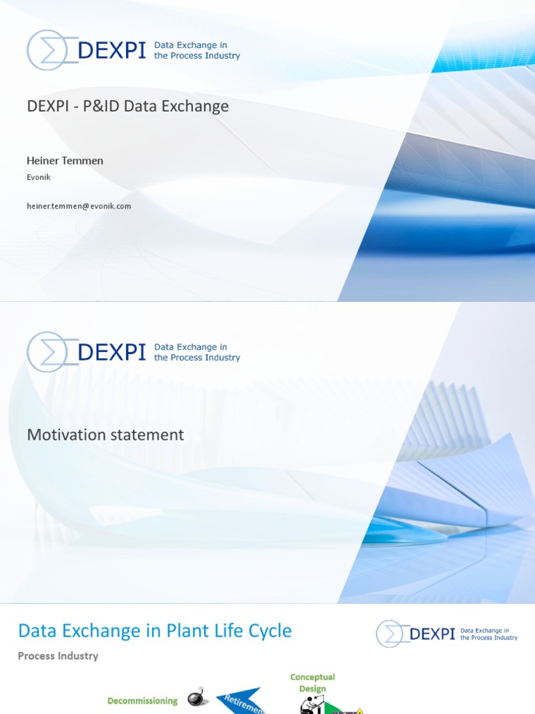 DEXPI - at - SSG - Stockholm - 2019-05-15 | PDF | Product Lifecycle ...